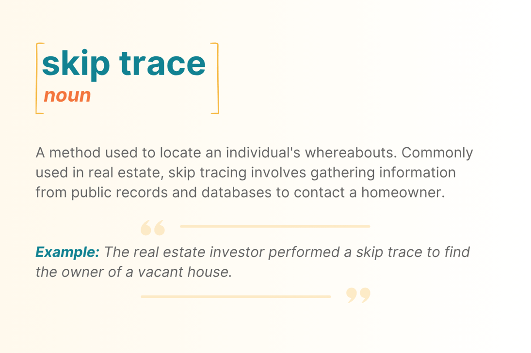 What Information Can Skip Tracing Give You?